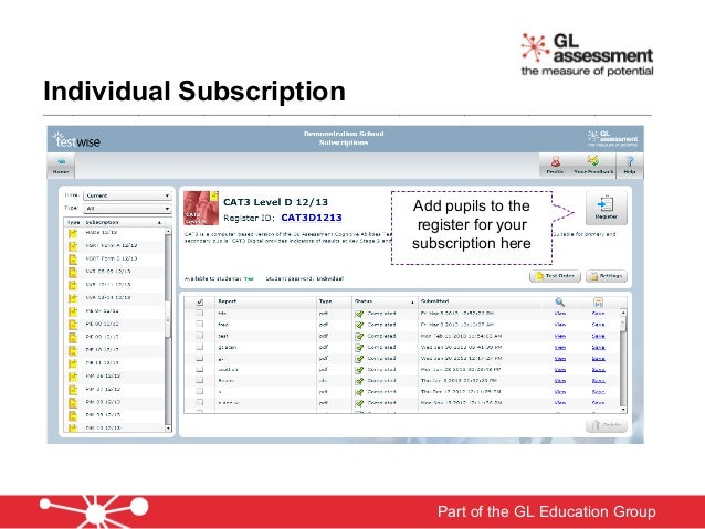 Short guide testwise
