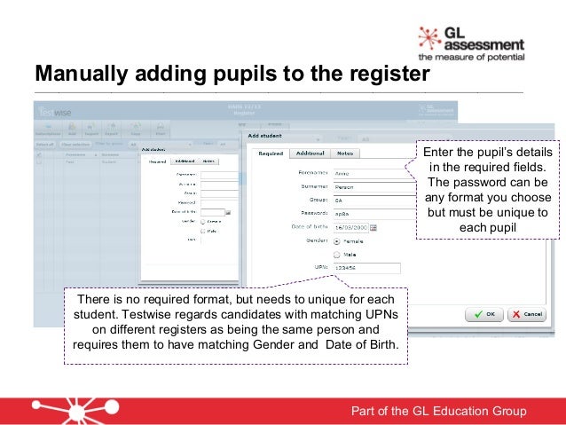 Short guide testwise