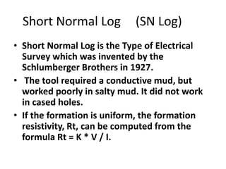 Short normal log | PPTX