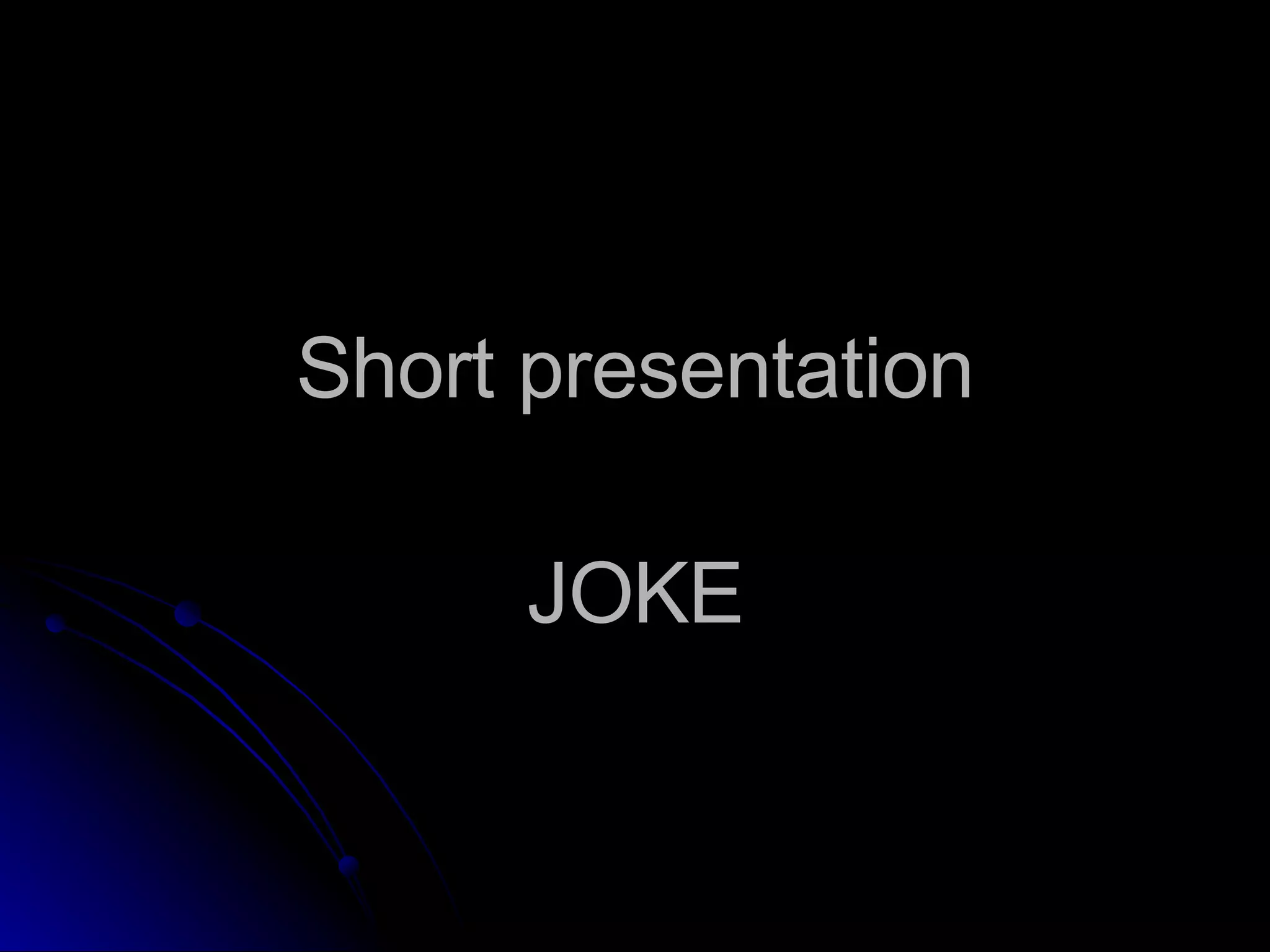 JOKE Presentation | PPT
