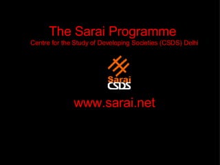 Short Sarai Presentation 2 | PPT