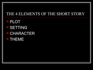 Short story-elements pp | PPT