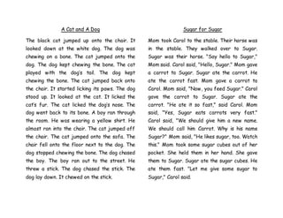 Short story - Past tense | DOCX