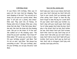 Short story - Past tense | DOCX