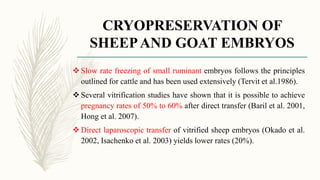 Short term-maintenance-culture-of-embryo | PPTX