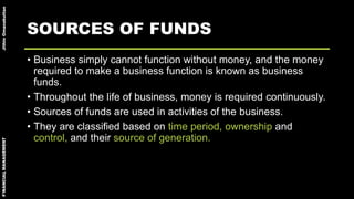 SHORT TERM SOURCES OF FUNDS | PPTX