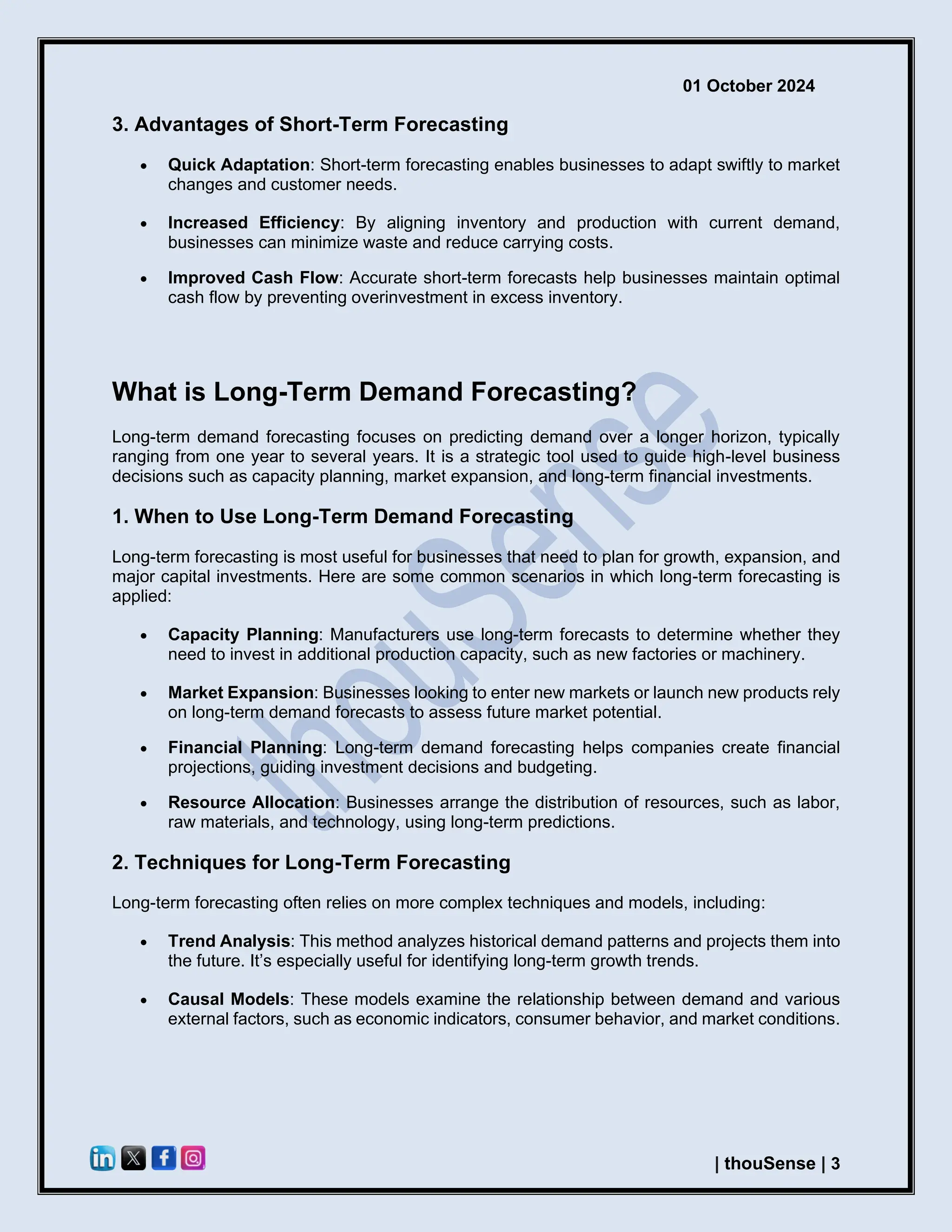 Short-Term vs Long Term Demand Forecasting When and How to Use Each ...