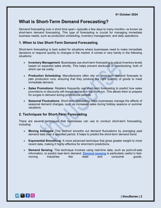 Short-Term vs Long Term Demand Forecasting When and How to Use Each Approach.pdf | Logistics ...