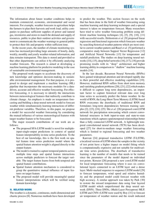 Short-Term Weather Forecasting Using Spatial Feature Attention Based LSTM Model.pdf | Weather ...