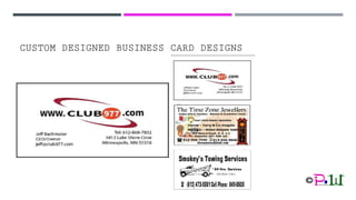 Designs done by Patrick Whalen Ontario Canada | PDF