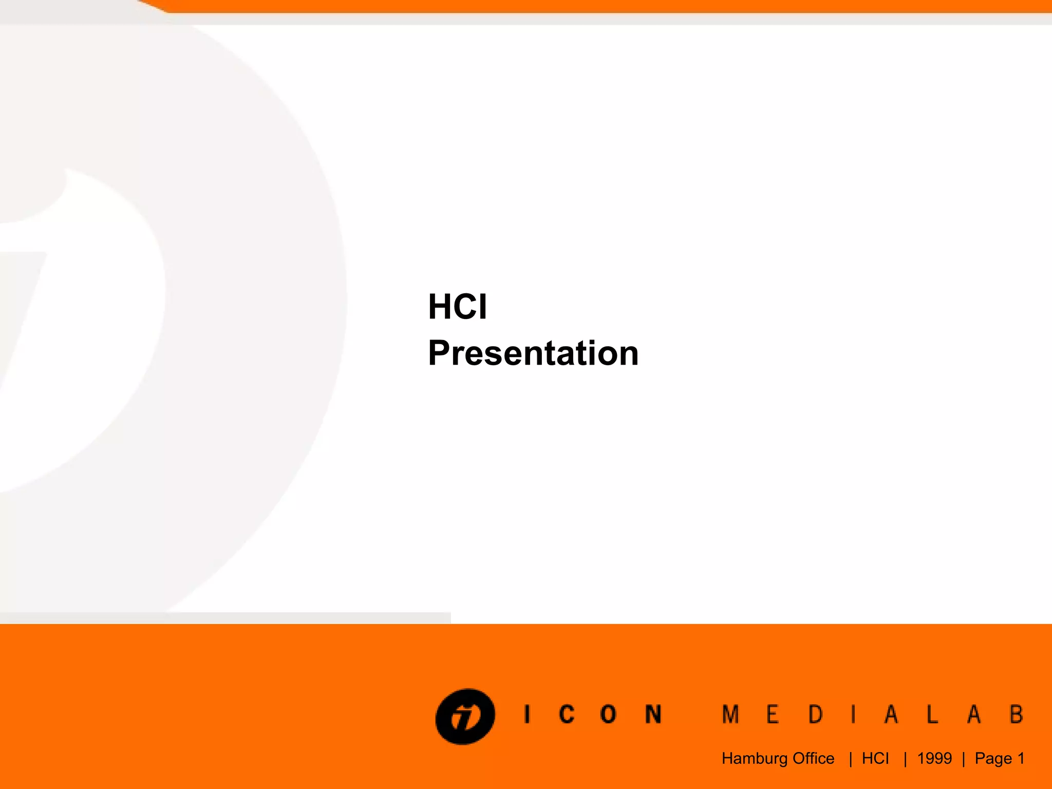 Hci Presentation Ppt