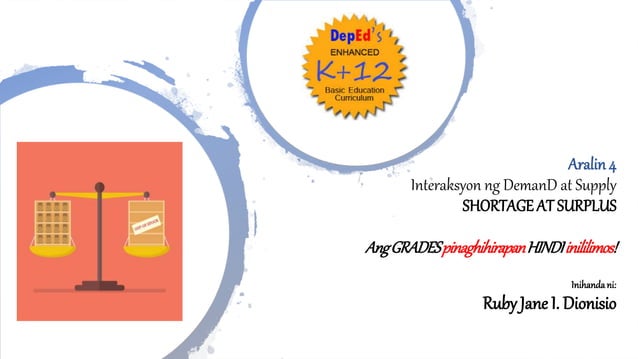 Shortage and surplus | PPTX