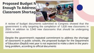 Shortage of School Buildings, Textbooks, and.pptx
