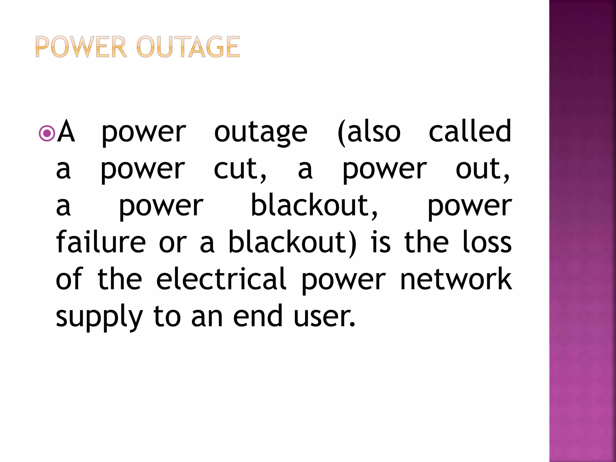 Short and long interruptions- UNIT-II-POWER QUALITY | PPTX
