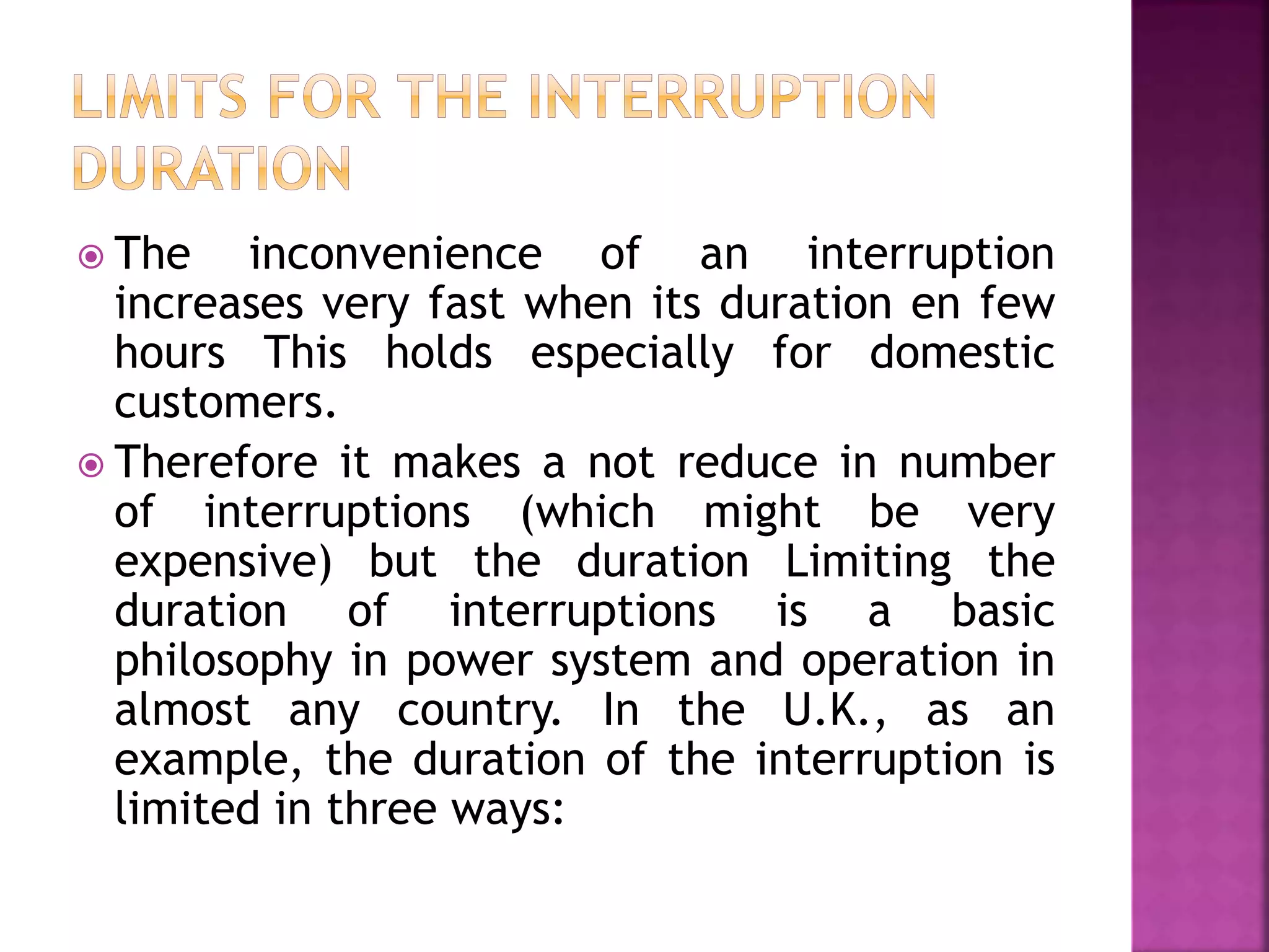 Short and long interruptions- UNIT-II-POWER QUALITY | PPTX