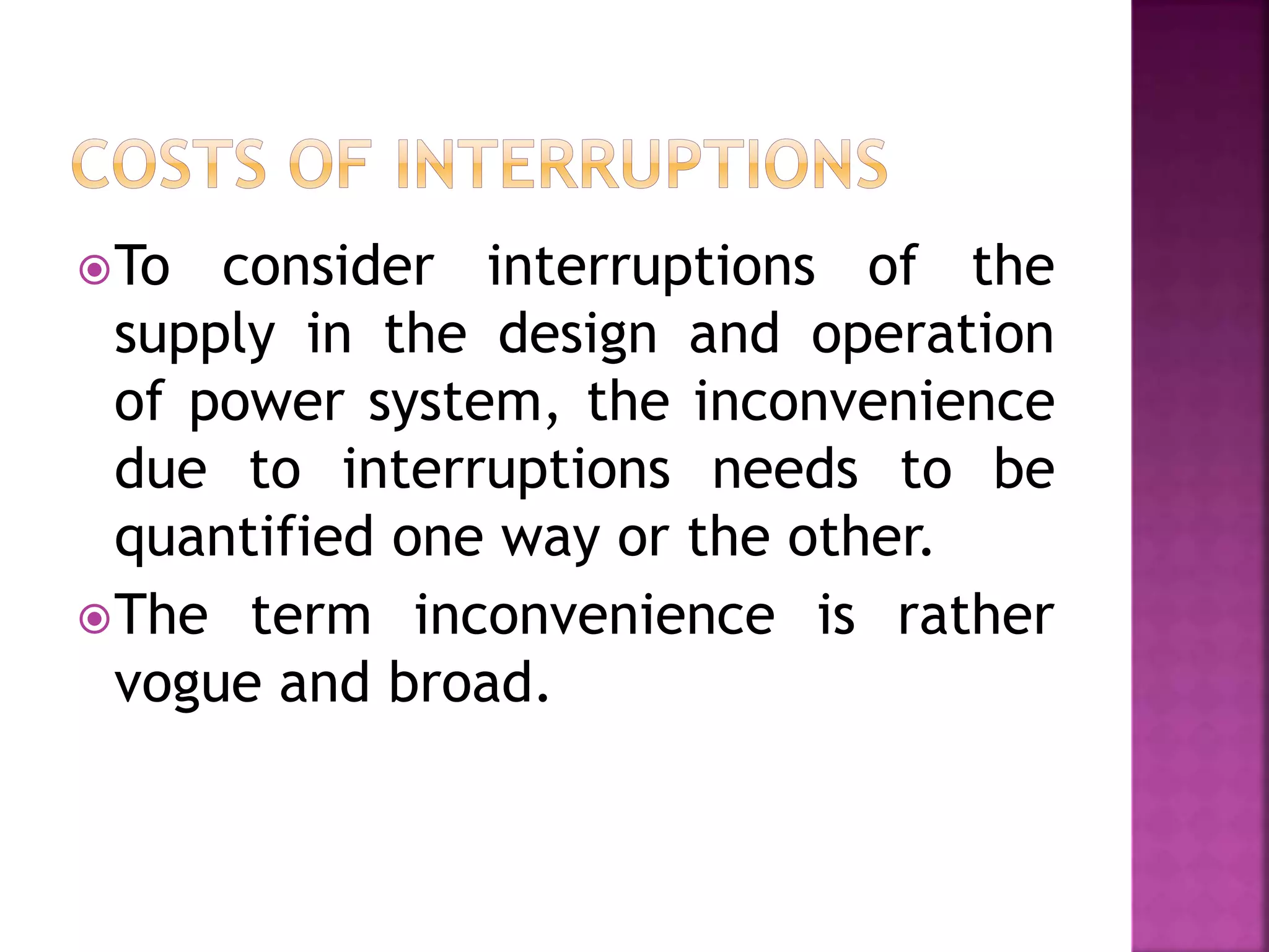 Short and long interruptions- UNIT-II-POWER QUALITY | PPTX