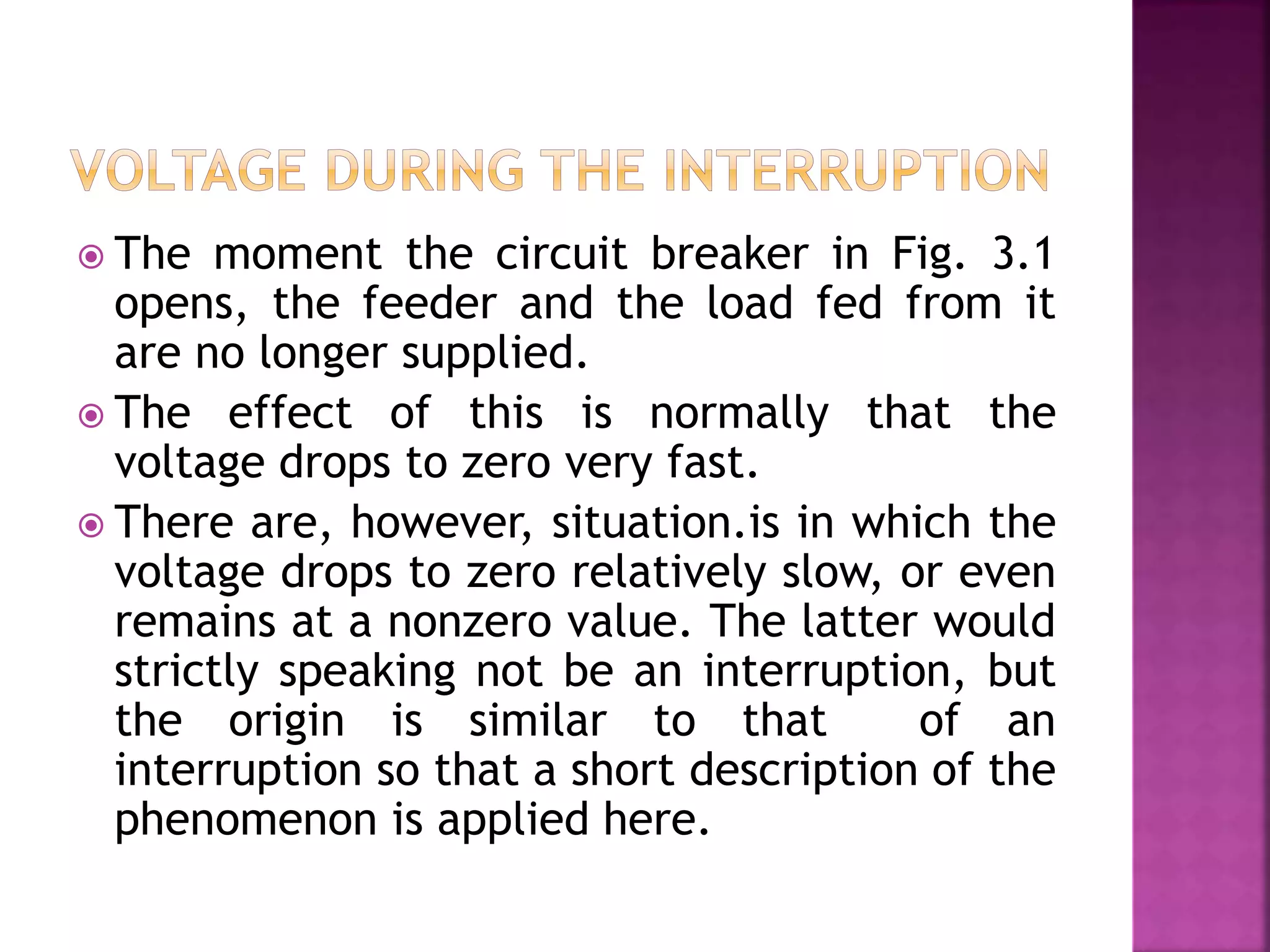Short and long interruptions- UNIT-II-POWER QUALITY | PPTX