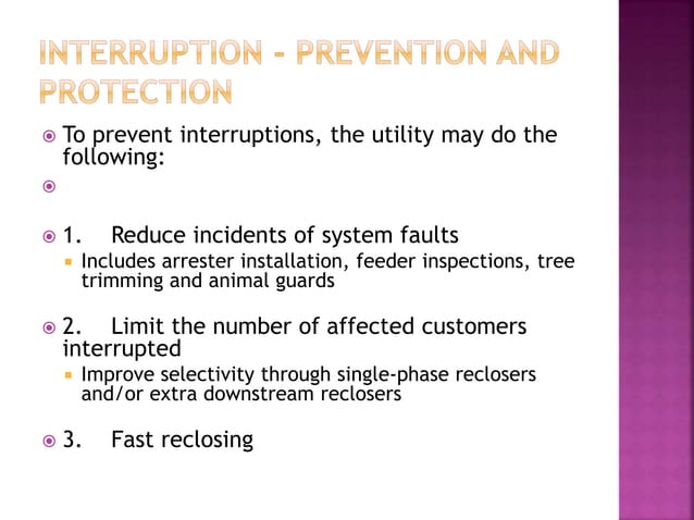 Short and long interruptions- UNIT-II-POWER QUALITY | PPTX