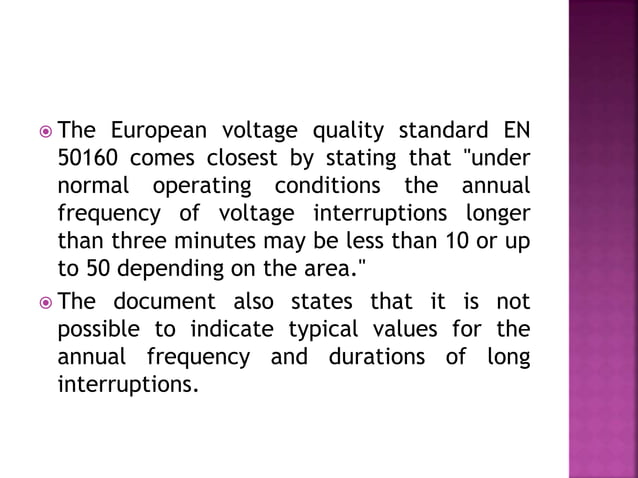 Short and long interruptions- UNIT-II-POWER QUALITY | PPTX