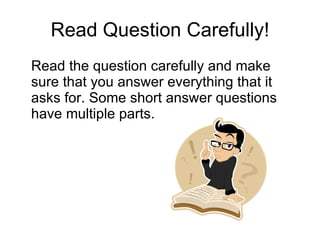 Short answer test tips | PPT