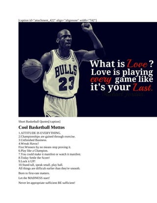 Short basketball quotes | PDF