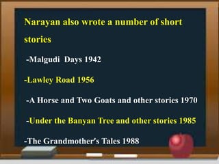 Short biography of r. k. narayan. | PPTX