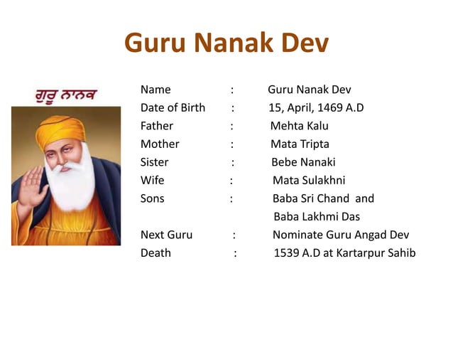Short biography of Ten Gurus | PPTX | Sikhism | Religion & Spirituality