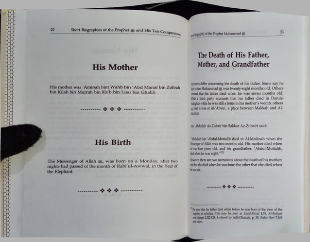 Short biography of the prophet (saw) and his ten companions by al imam ...