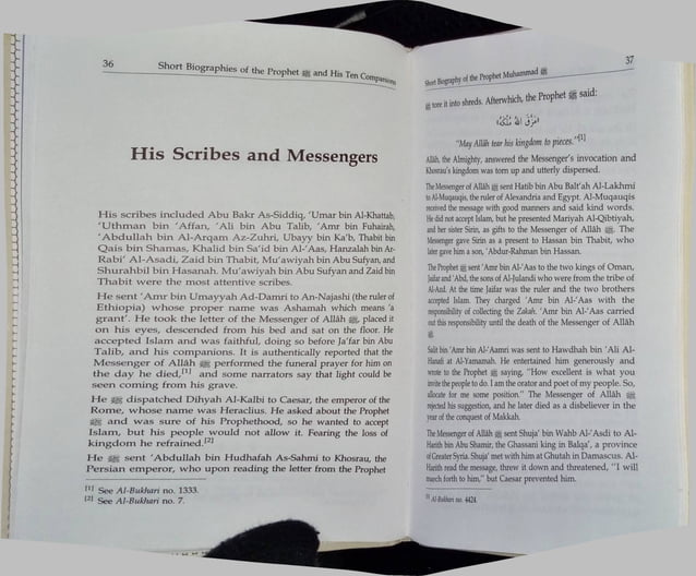 Short biography of the prophet (saw) and his ten companions by al imam ...