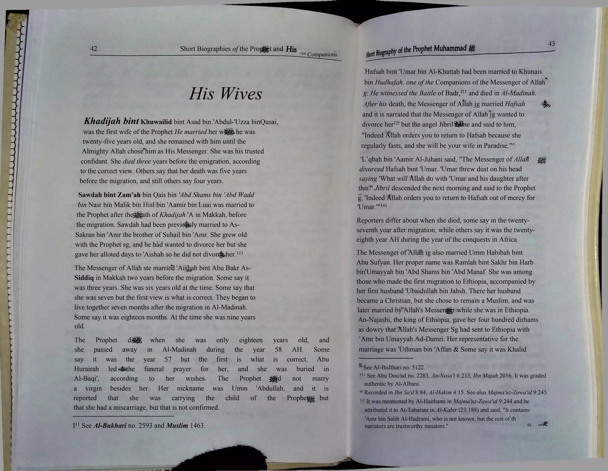 Short biography of the prophet (saw) & his ten companions by al imam al ...