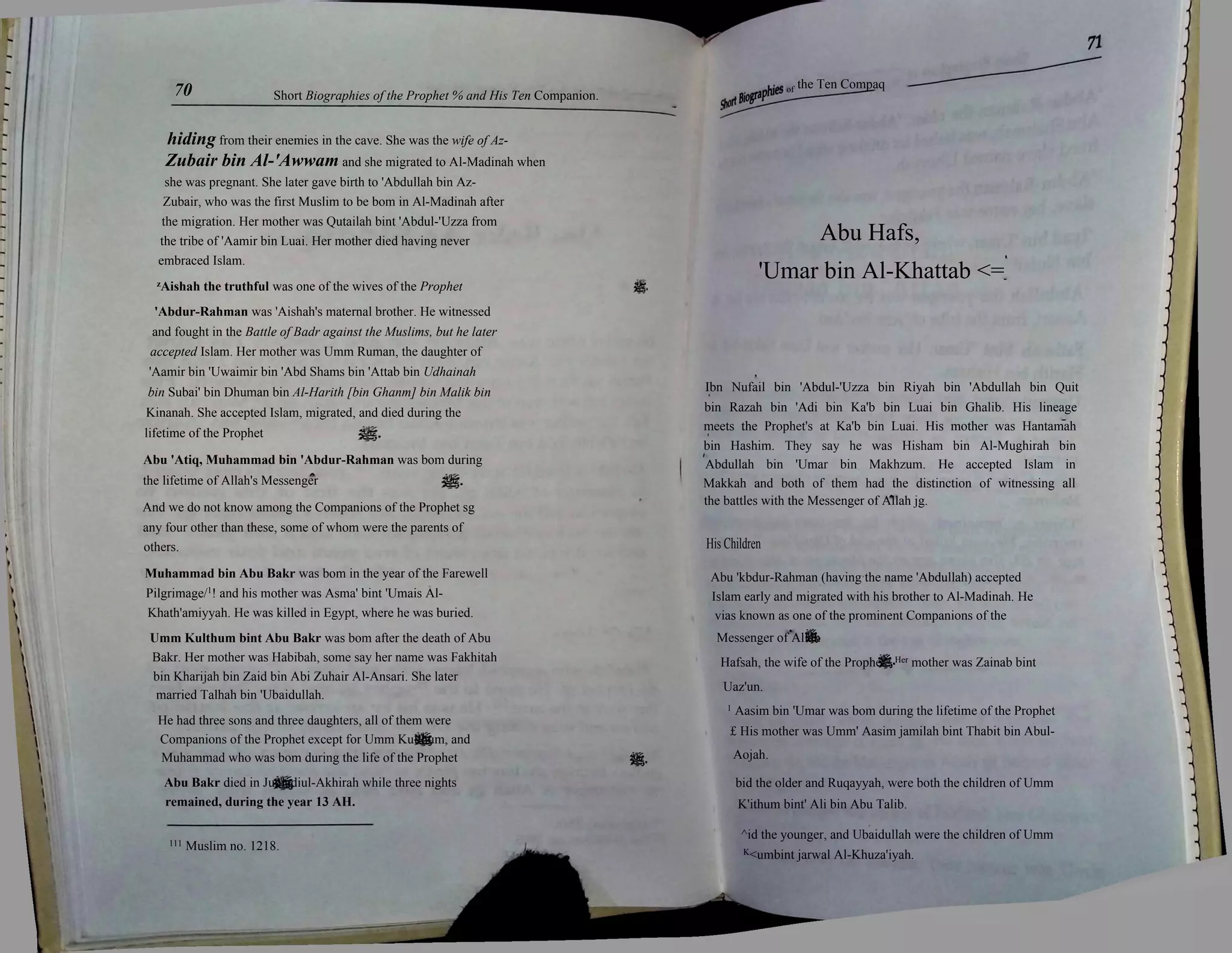 Short biography of the prophet (saw) & his ten companions by al imam al ...