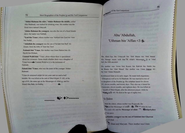 Short biography of the prophet (saw) & his ten companions by al imam al ...