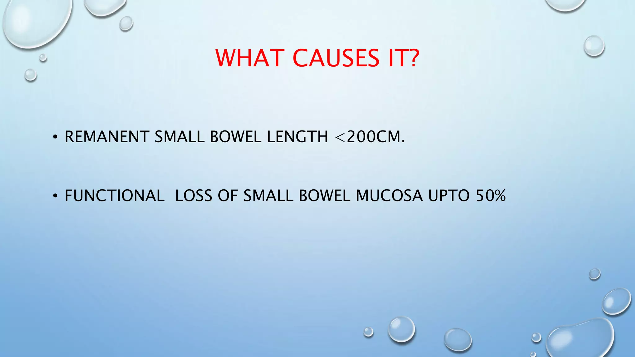 Short bowel syndrome | PPT