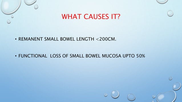 Short bowel syndrome | PPT