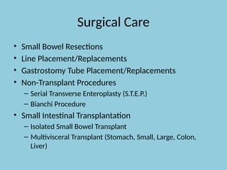 Short Bowel Syndrome | PPTX