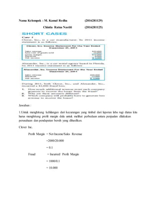 Short case chapter 1 | DOCX