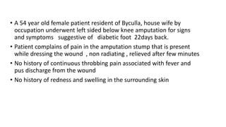 short case of amputation stump, anand copy.pptx