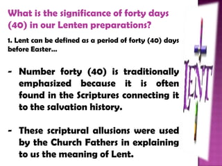 Short Catechesis on Lent and Easter Liturgy | PPTX