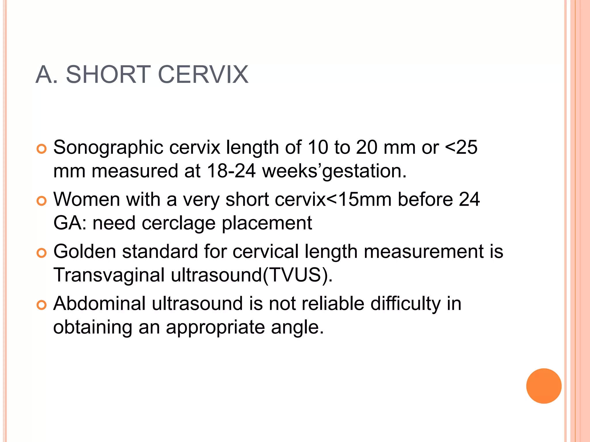 SHORT CERVIX AND CERVICAL INSUFFICIENCY.pptx