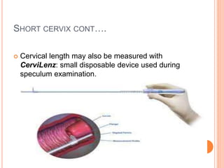 SHORT CERVIX AND CERVICAL INSUFFICIENCY.pptx
