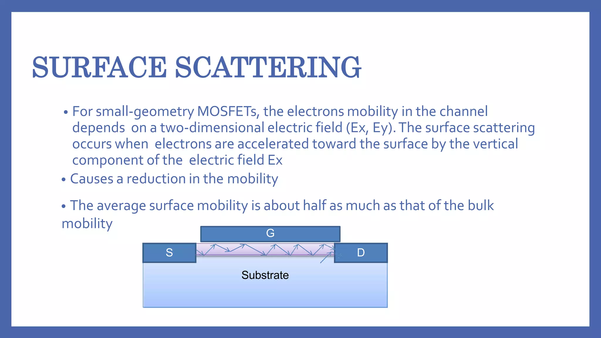 SHORT CHANNEL EFFECTS IN MOSFETS- VLSI DESIGN | PPTX