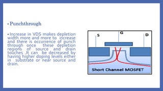 SHORT CHANNEL EFFECTS IN MOSFETS- VLSI DESIGN | PPTX