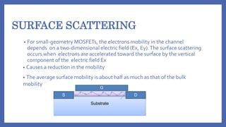 SHORT CHANNEL EFFECTS IN MOSFETS- VLSI DESIGN | PPTX