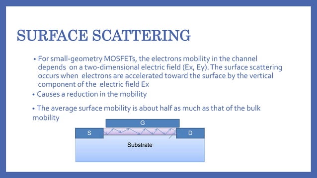 SHORT CHANNEL EFFECTS IN MOSFETS- VLSI DESIGN | PPTX | Physics | Science