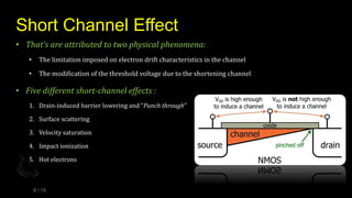 Short channel effects | PPTX