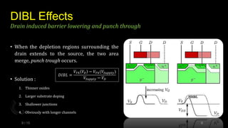 Short channel effects | PPTX