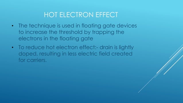 Short channel effects | PPTX | Physics | Science