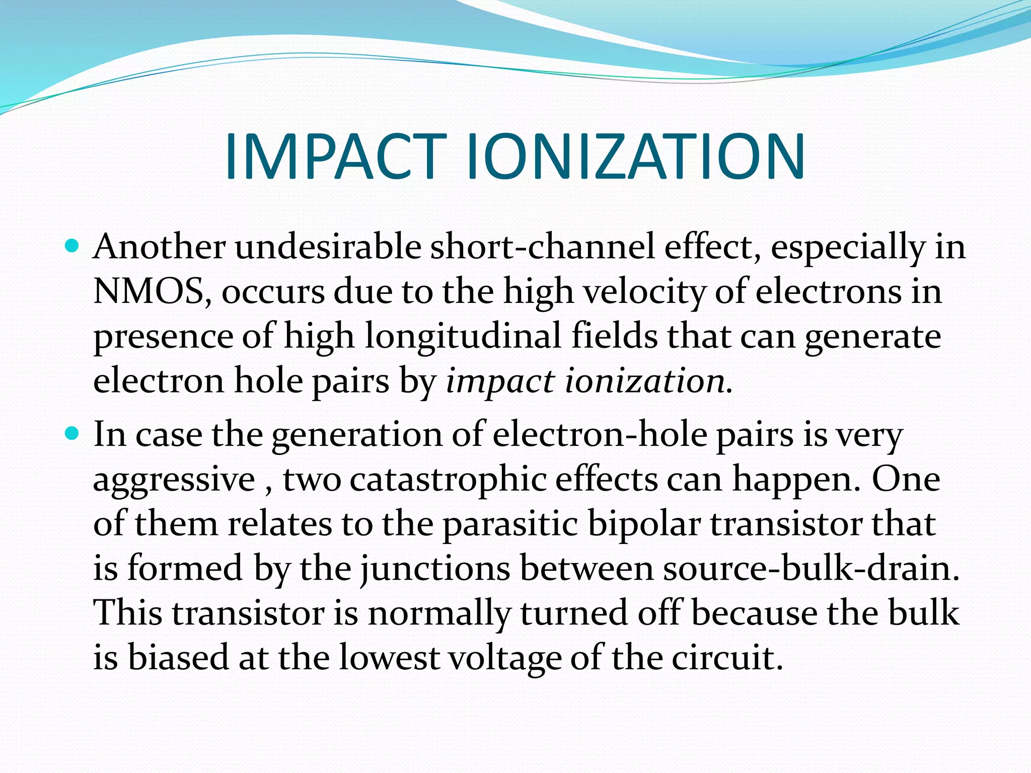 Short channel effects | PPTX