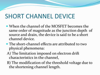 Short channel effects | PPTX