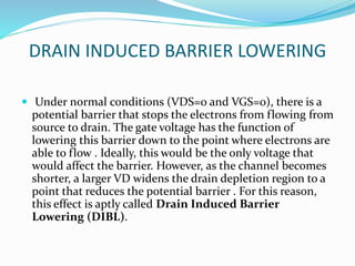 Short channel effects | PPTX